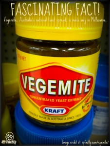 Vegemite, Australia’s national toast spread, is made only in Melbourne ...